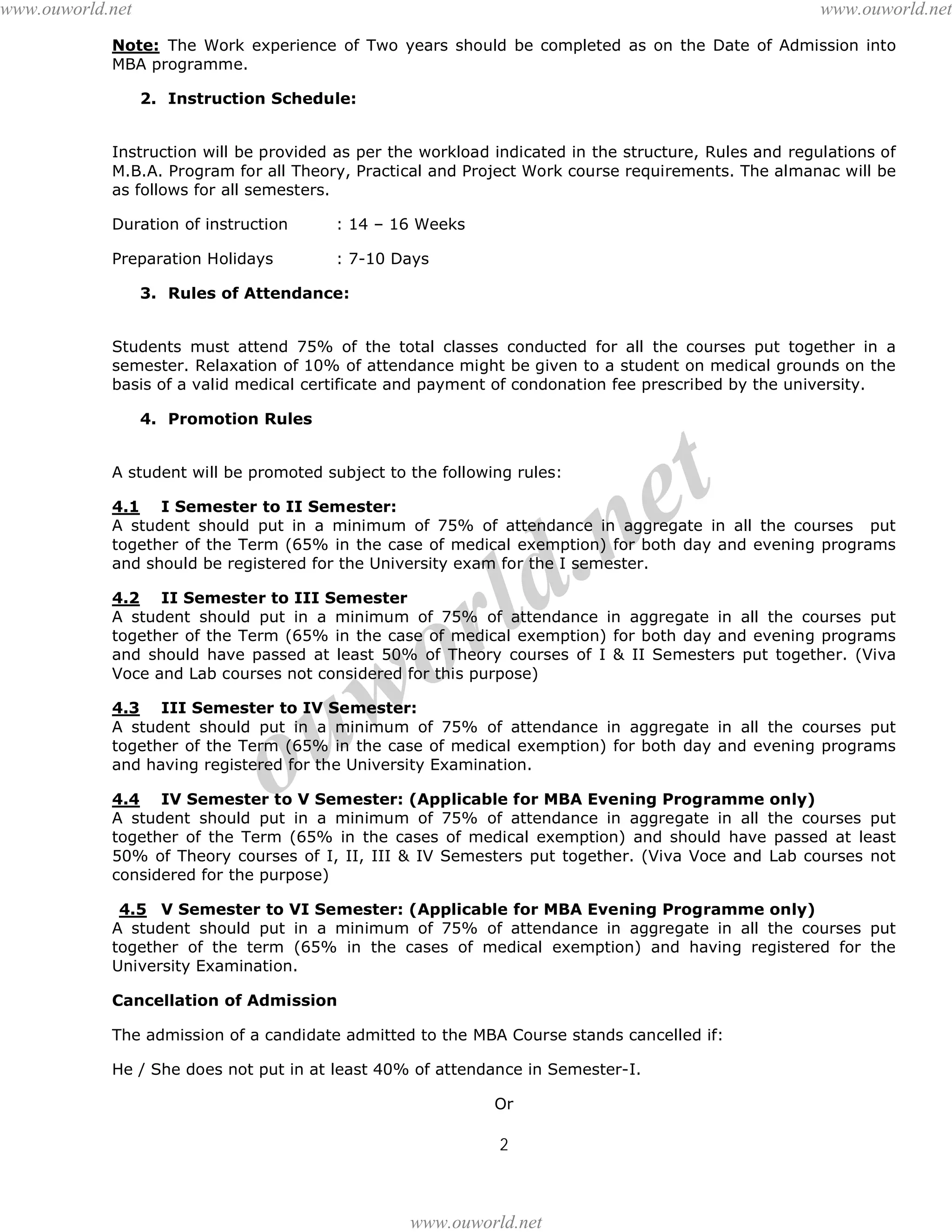 Osmania University Mba syllabus 2013 | PDF