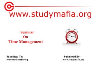 mba TIME MANAGEMENT ppt.pptx