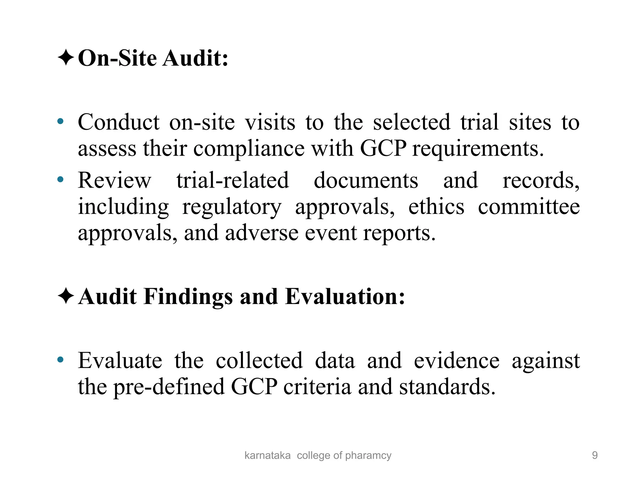 Modern Bio Analytical Techniques S1 ABHISHEK AUDIT OF GCP.pptx