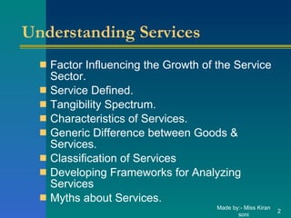 MBA Unit1 Marketing Of Services | PPT