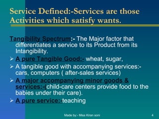 MBA Unit1 Marketing Of Services | PPT