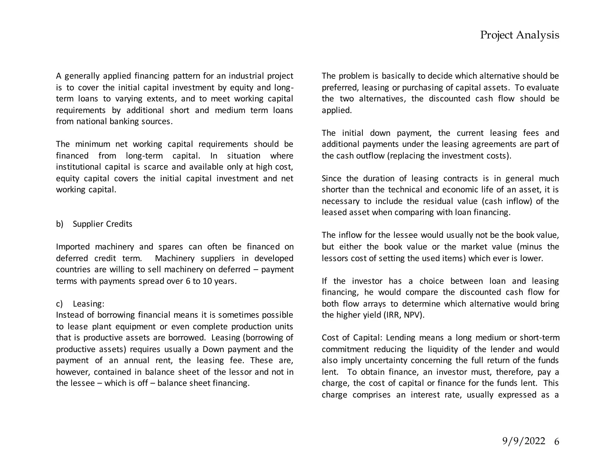 MBA UNIT 7 PROJECT FINANCE.doc