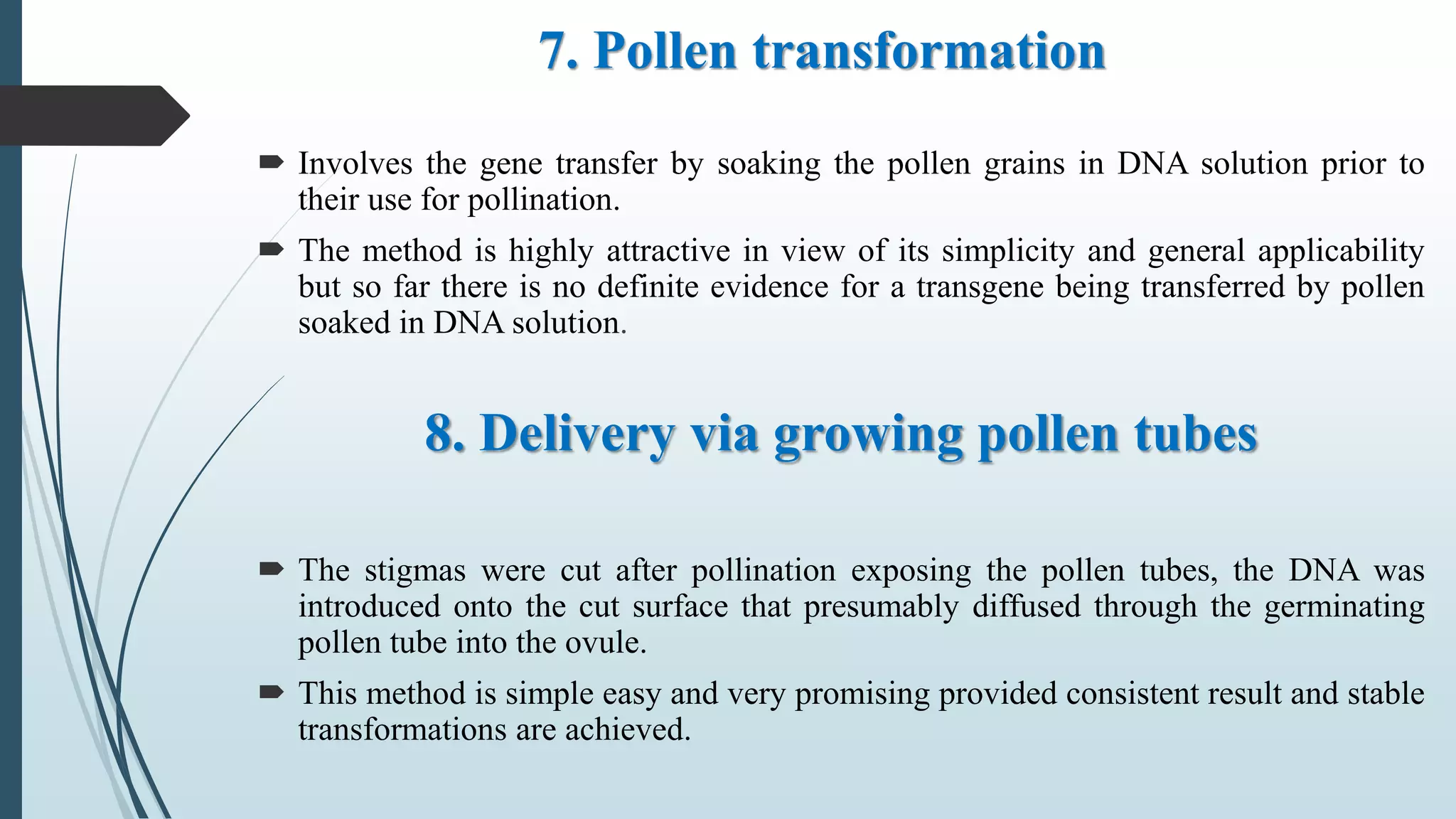 Gene Transormation techniques | PPTX