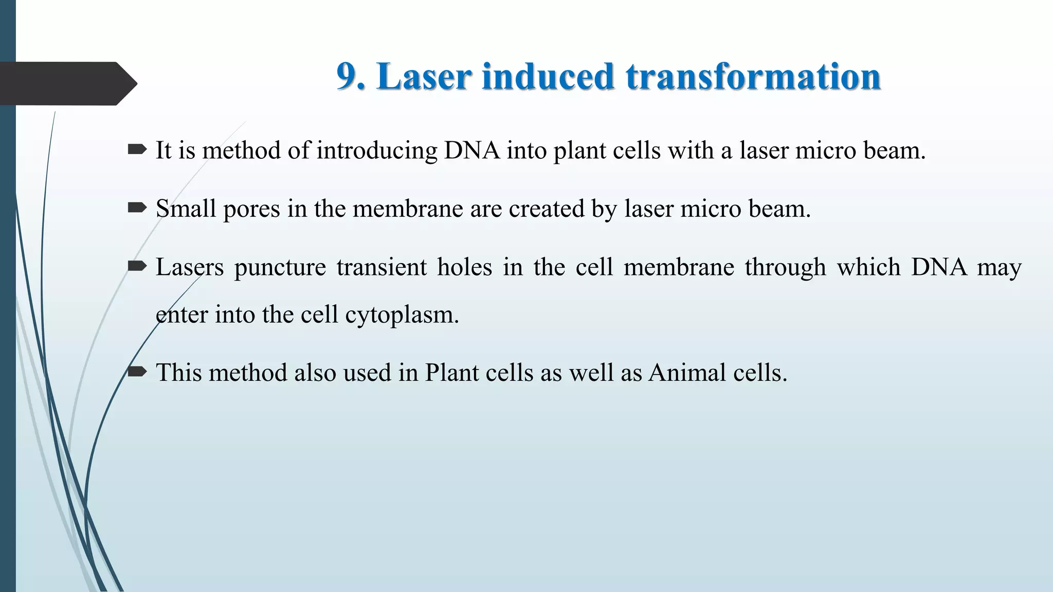 Gene Transformation Techniques | PPTX