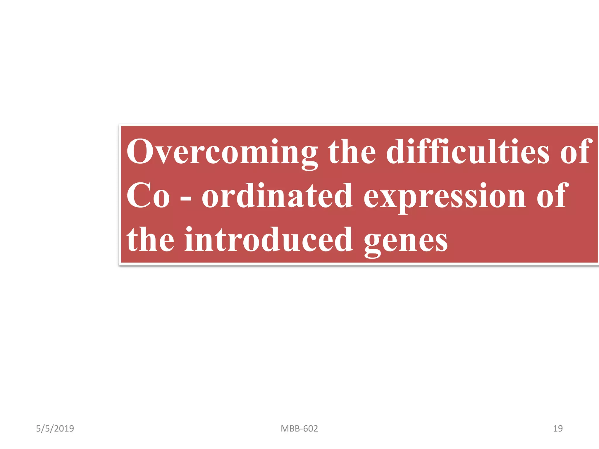 Gene stacking | PPTX