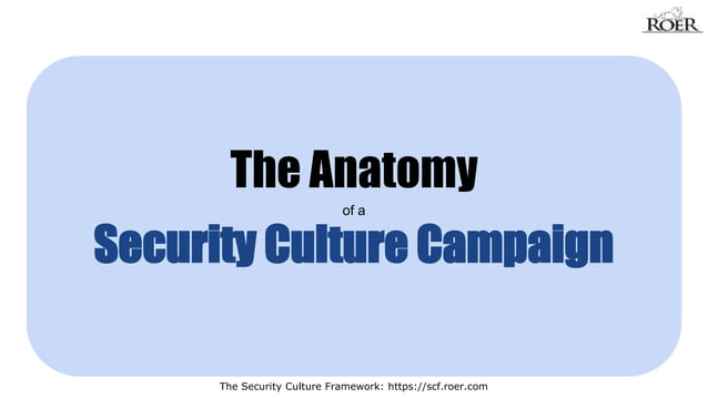 The Security culture campaign explained in 5 minutes | PPTX
