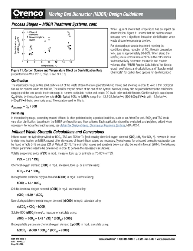 MBBR Design Guidelines Moving Bed Bioreactor .pdf | Chemistry | Science