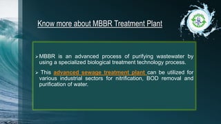 MBBR wastewater treatment plant | PPTX