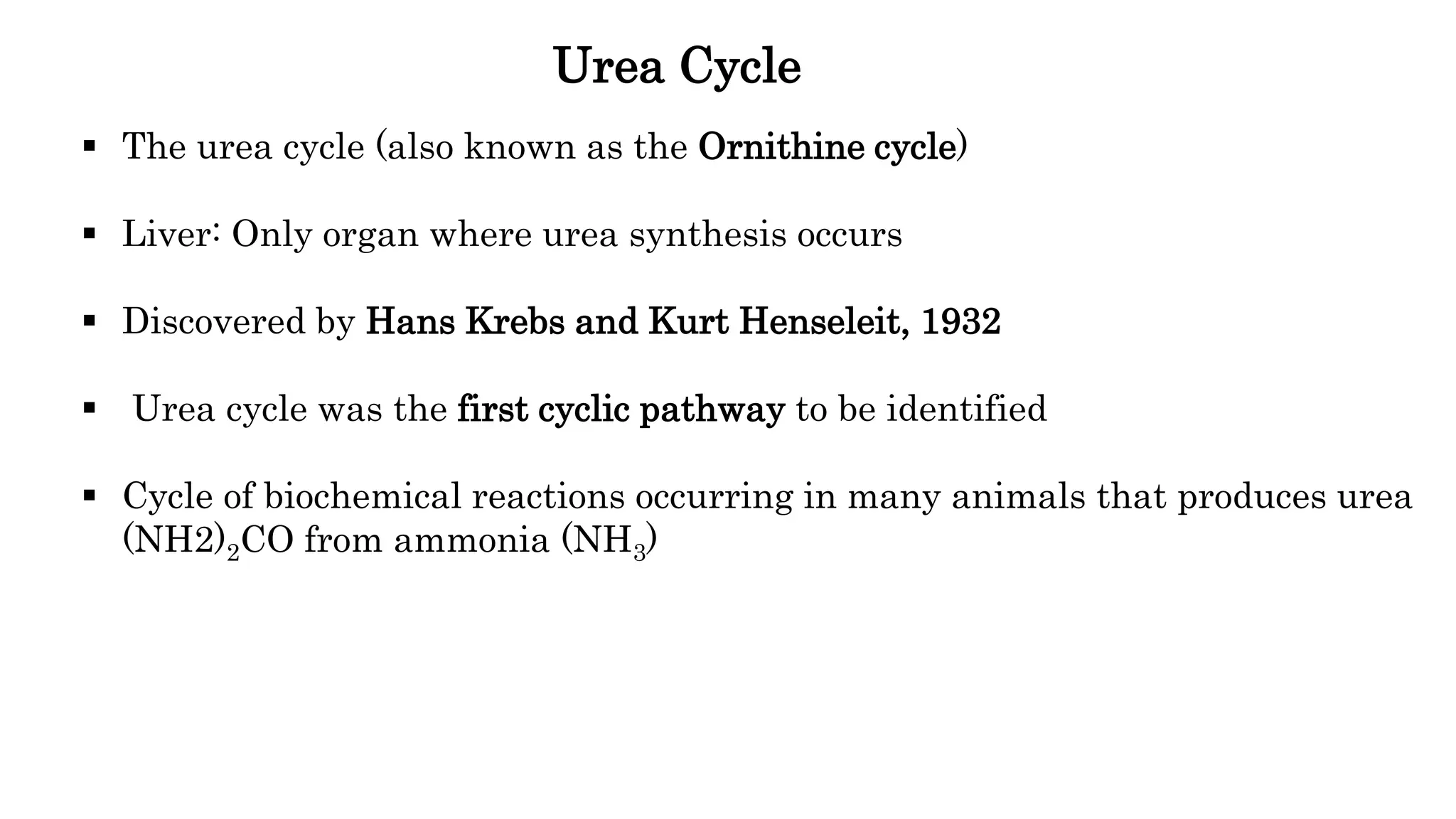 MBBS UREA CYCLE, STEPS, CLINICAL ASPECTS | PPTX