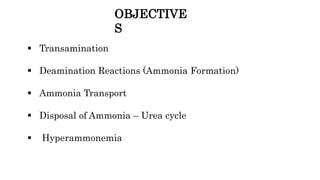 MBBS UREA CYCLE, STEPS, CLINICAL ASPECTS | PPTX