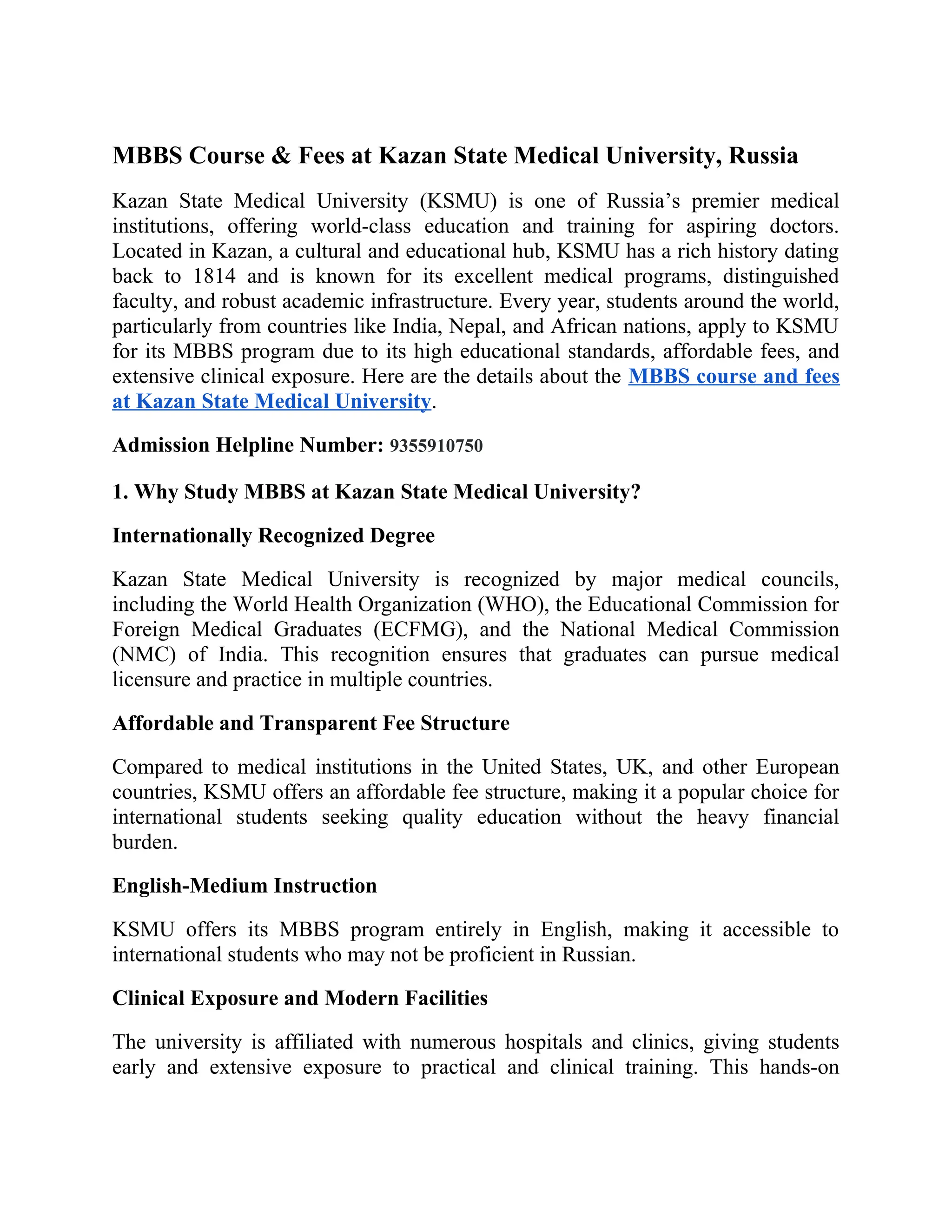 MBBS Course & Fees at Kazan State Medical University, Russia (1).docx