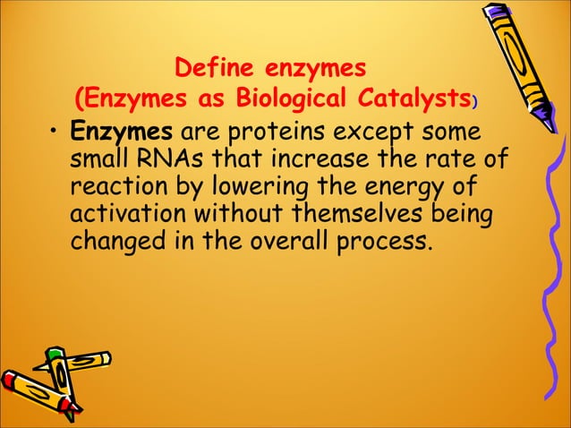 Enzymes ,Lecture-1 | PPT | Chemistry | Science