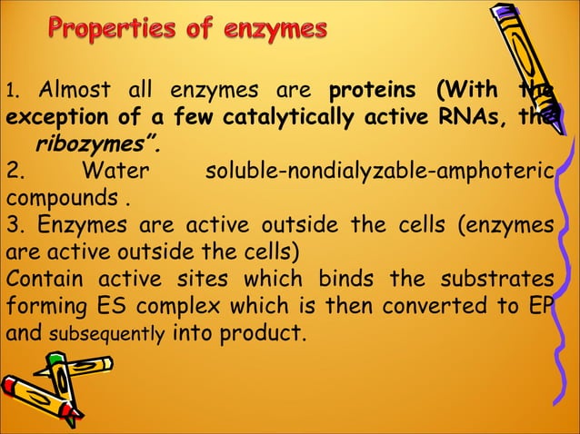 Enzymes Lecture 1 Ppt Chemistry Science