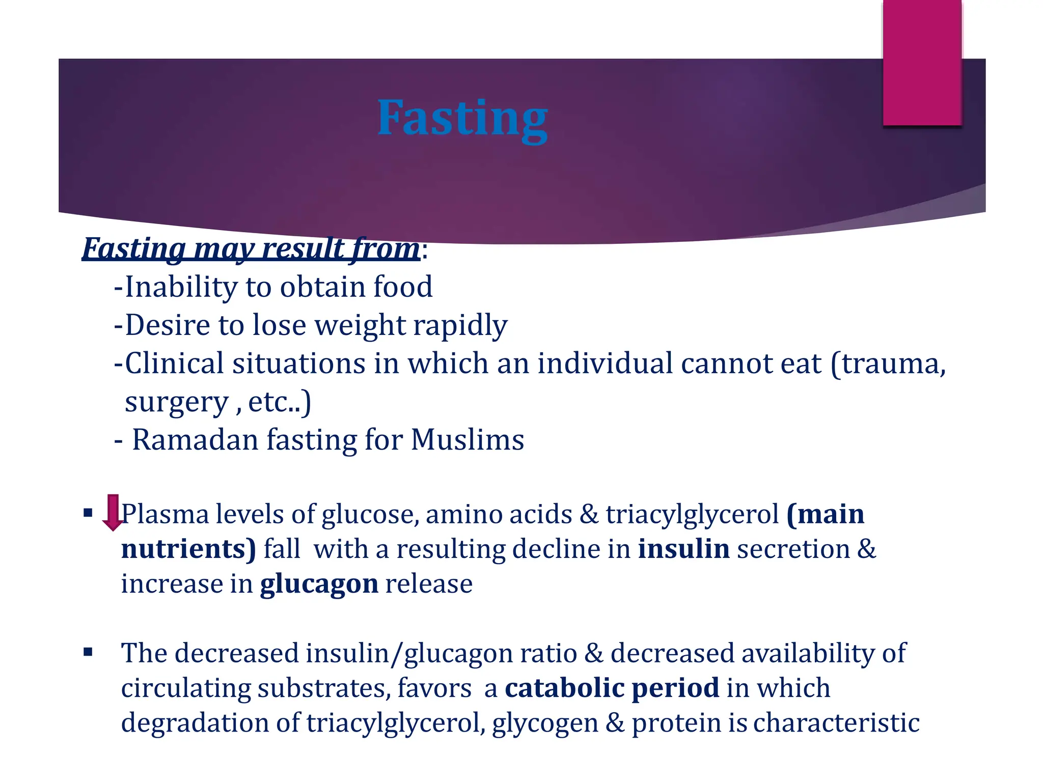 FEED FAST CYCLE DETAILS. METABOLISM IN WEL FED AND FASTING STATE | PPTX