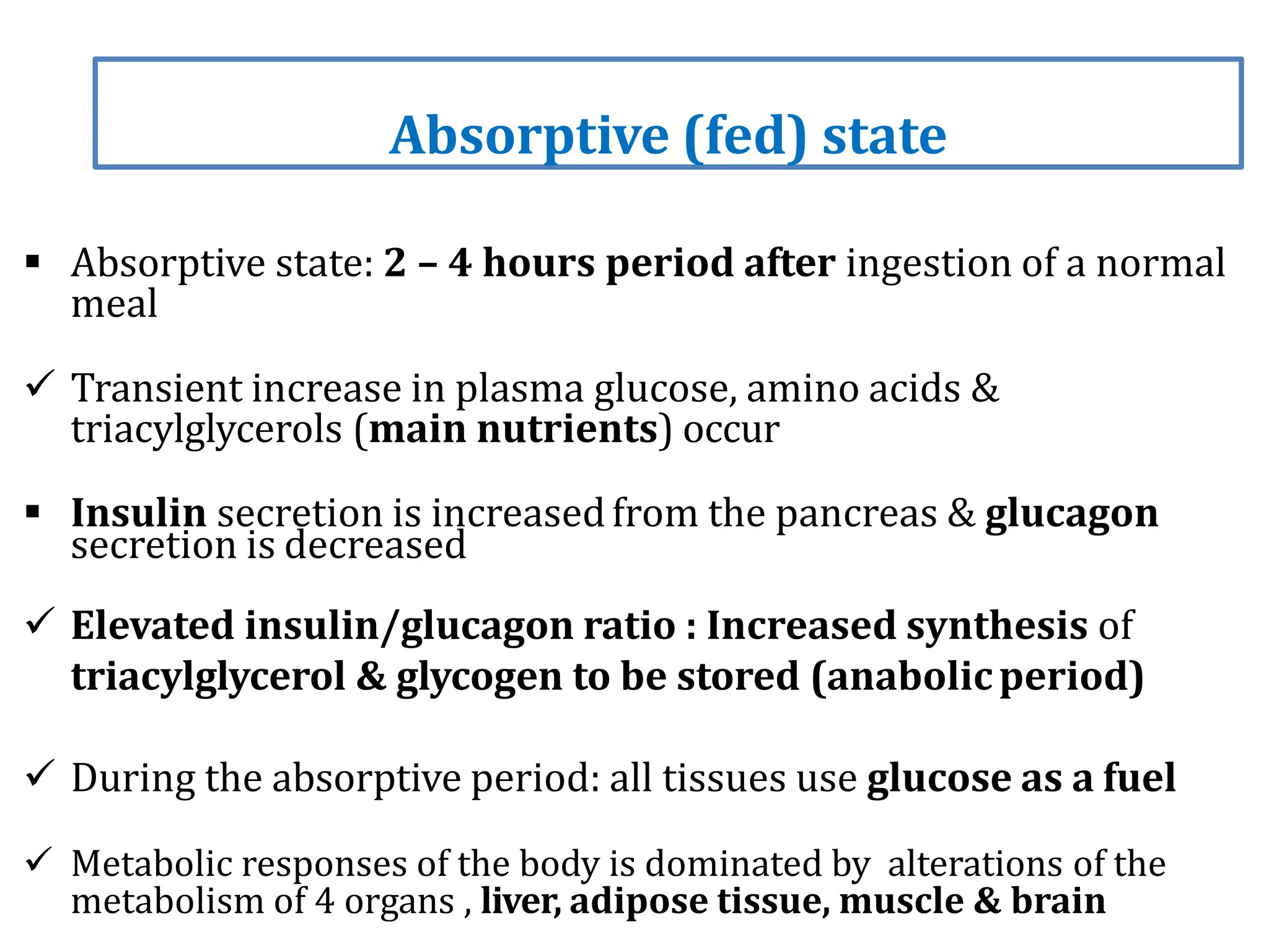 FEED FAST CYCLE DETAILS. METABOLISM IN WEL FED AND FASTING STATE | PPTX