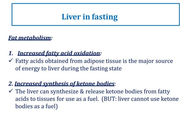 FEED FAST CYCLE DETAILS. METABOLISM IN WEL FED AND FASTING STATE | PPTX