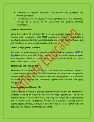 MBBS in Russia: Pursuing Medical Education Abroad | PDF | Surgery ...