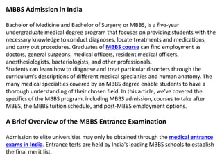 MBBS Admission 2023: Eligibility, Syllabus, Fees & Top Colleges | PPTX