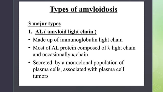 MBBS PPT - AMYLOIDOSIS types diagnostic approach and staining ...