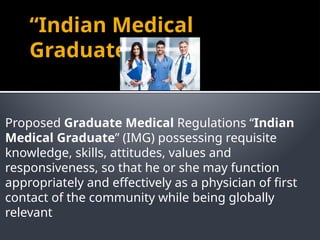 Foundation Course- Overview of MBBS PROGRAMME- DR N PREETHA | PPTX