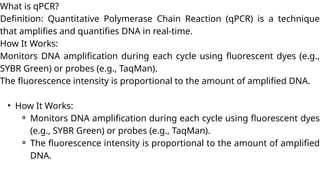 RT PCR and qPCR, eukaryotic and prokaryotictranscription | PPT