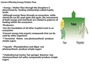 MBC 222 ENERGY FLOW.ppt deals on how energy | PPT