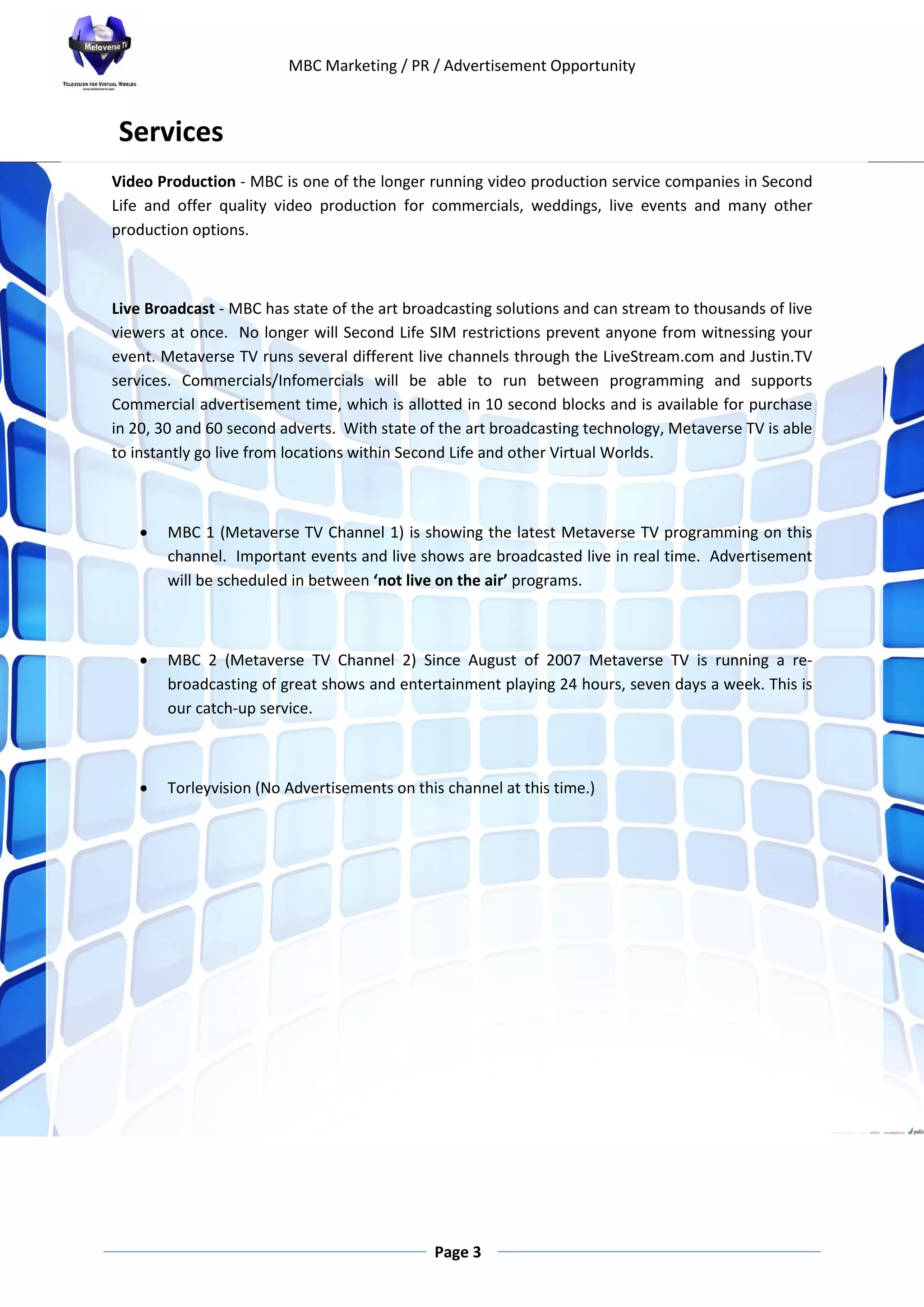 Mbc Advertisement Updated | PDF