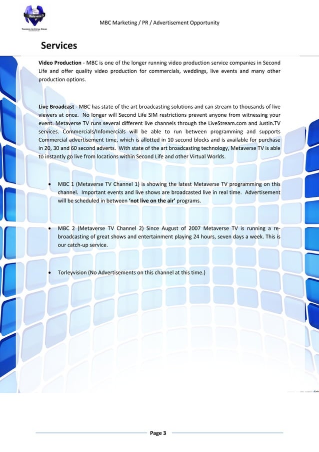 Mbc Advertisement Updated | PDF | Free Download