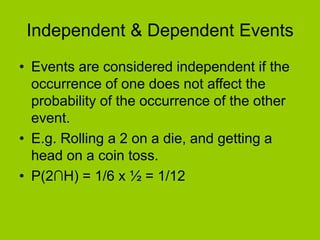 Probability and statistics | PPT