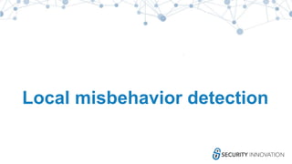 Misbehavior Handling Throughout the V2V System Lifecycle | PPTX