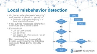 Misbehavior Handling Throughout the V2V System Lifecycle | PPTX