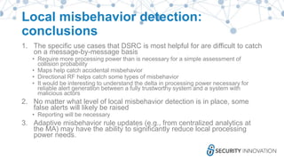 Misbehavior Handling Throughout the V2V System Lifecycle | PPTX
