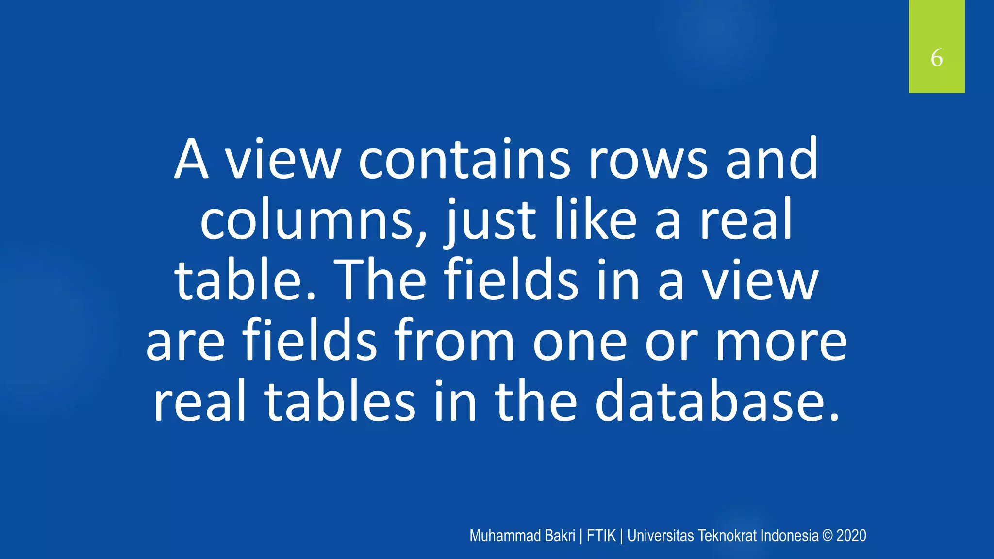 Views In Mysql Ppt 4133