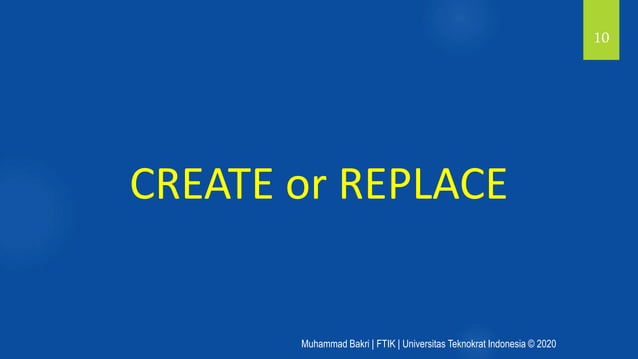 Views in MySQL | PPTX