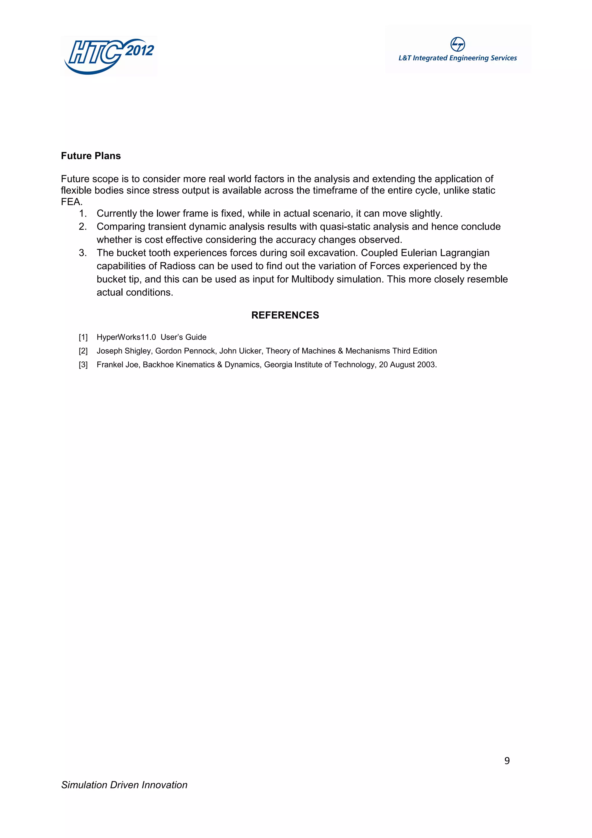 Mbd 04 multi-body_simulation_of_earthmoving_equipment_l&t | PDF