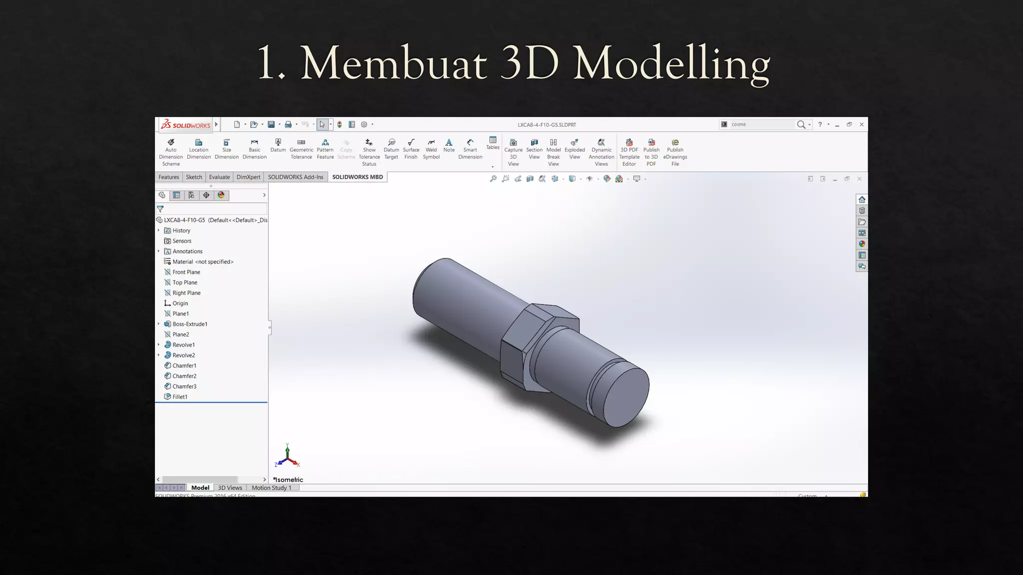 MBD (Modelling Based Definition) Solidworks | PPT | Free Download