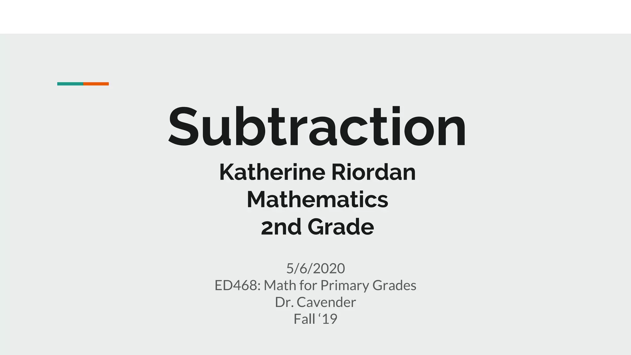 Subtraction: 2nd Grade Math Lesson | PPTX