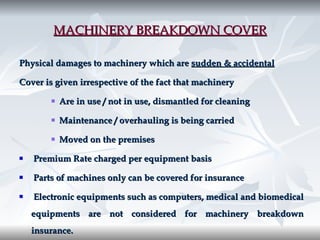 Machinery Breakdown Insurance | PPT