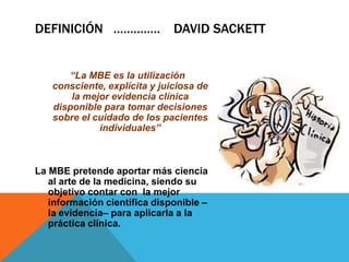 Medicina basada en evidencias | PPTX