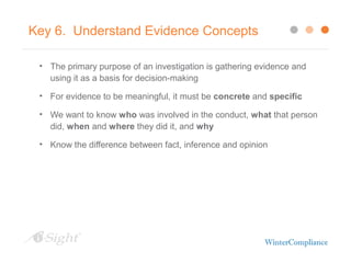 Effective Fraud Investigations: 10 Keys to a Successful Outcome | PPT