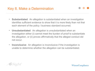 Effective Fraud Investigations: 10 Keys to a Successful Outcome | PPT