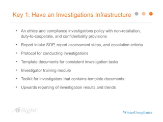 Effective Fraud Investigations: 10 Keys to a Successful Outcome | PPT