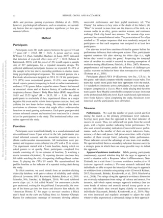 The Role of Emotions in Esports Performance | PDF