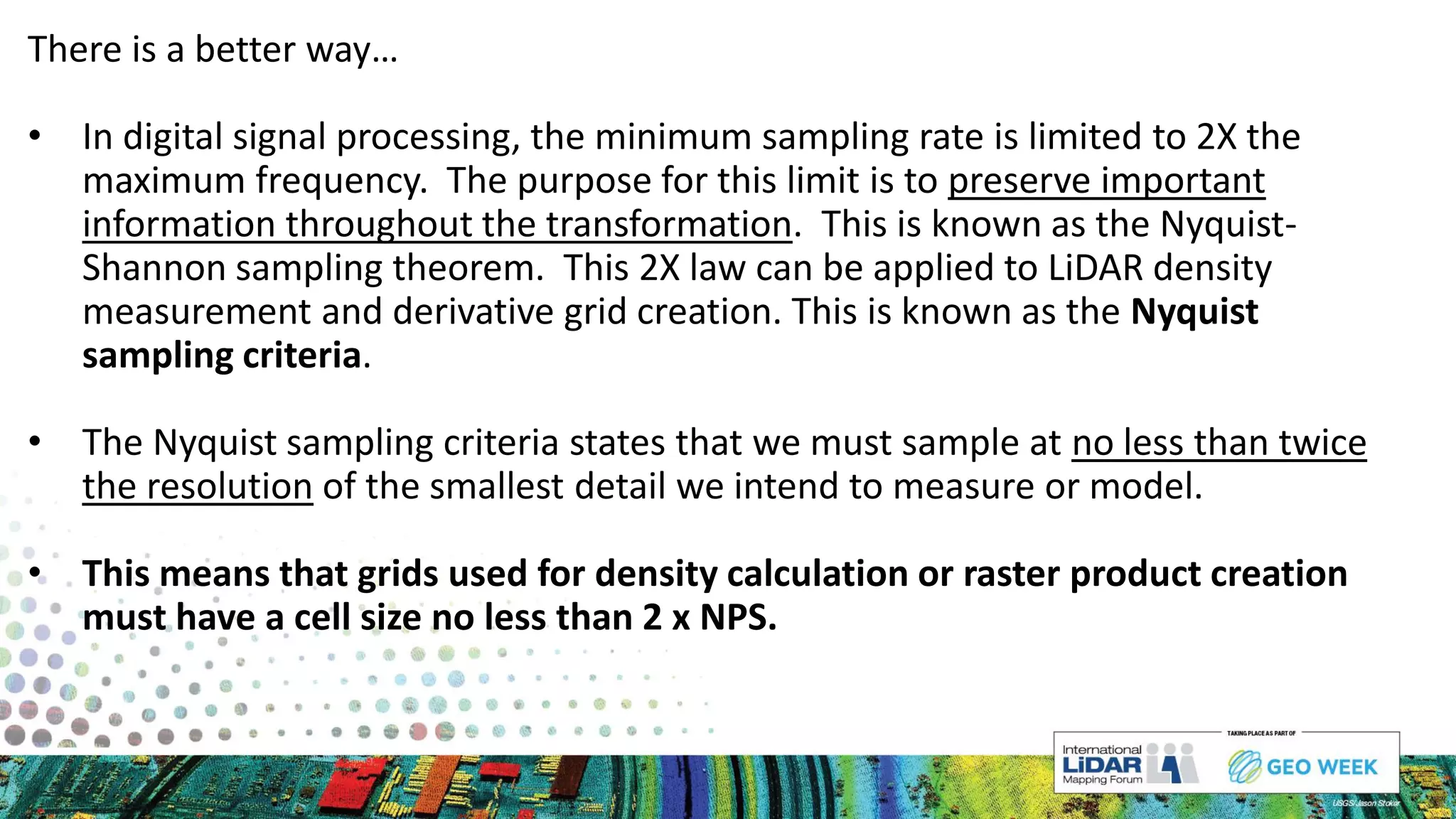 AIRBORNE LIDAR POINT DENSITY | PPT