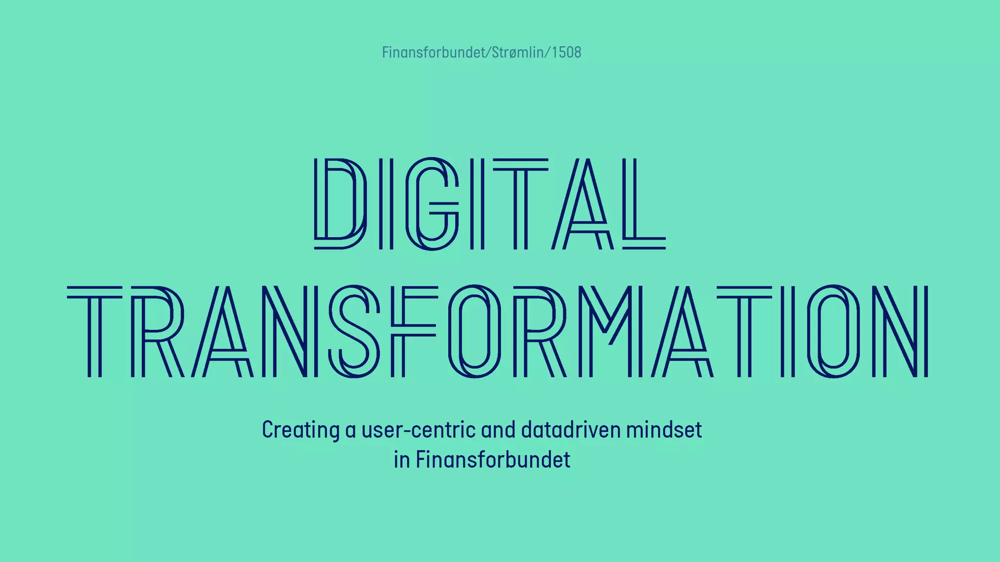 Creating a User-Centric and Data Driven Mindset | PPT Creating a User-Centric and Data Driven Mindset | PPT
