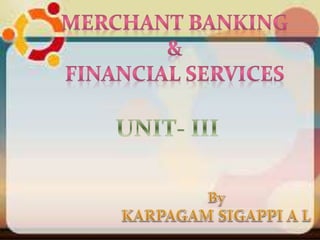 Merchant Banking & Financial Services | PPTX