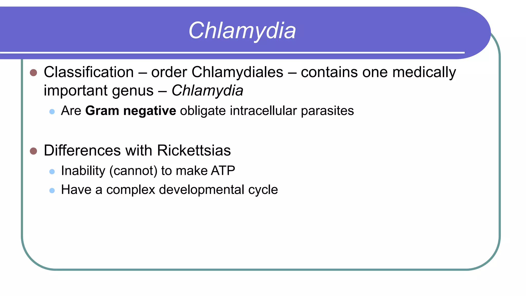 Rickettsias and Chlamydias | PPTX