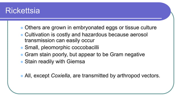 Rickettsias and Chlamydias | PPTX
