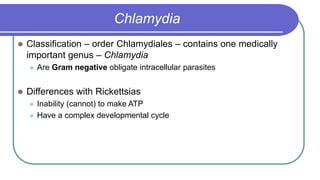 Rickettsias and Chlamydias | PPTX