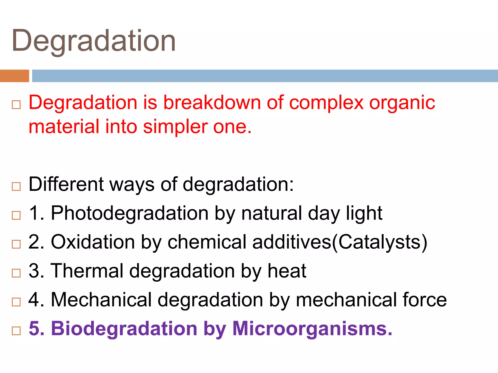 Biodegradation | PPTX